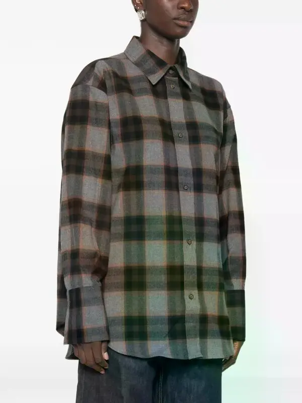 RÓHE Check-print Buttoned Shirt