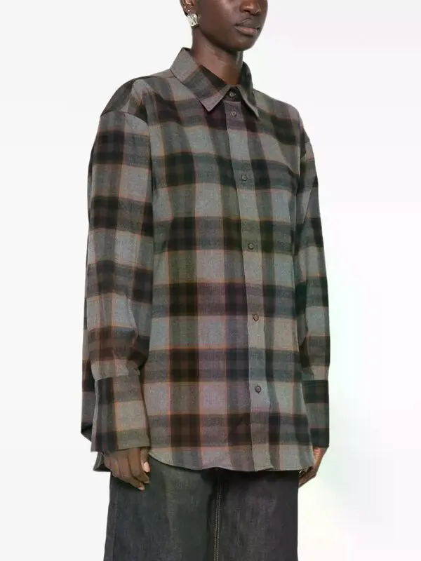 RÓHE Check-print Buttoned Shirt