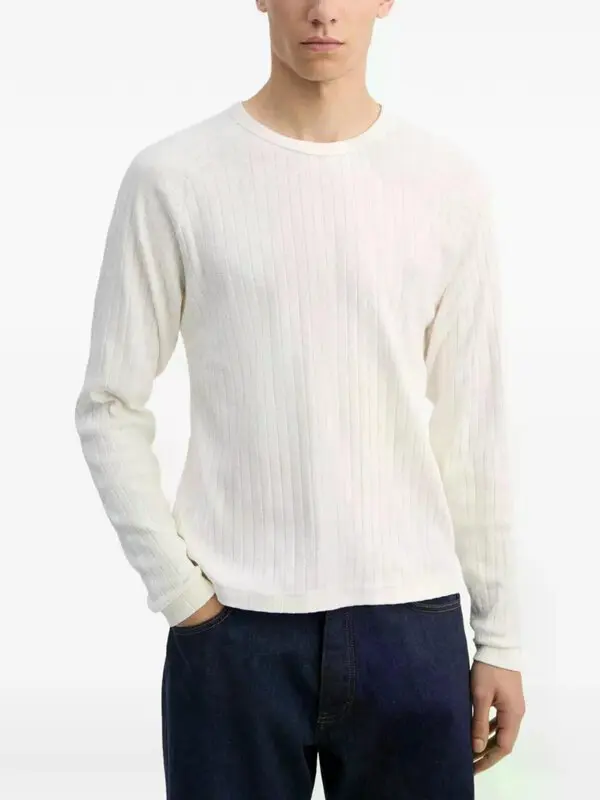 ANOTHER ASPECT Another T-shirt 4.0 Ribbed-knit Raglan-sleeve
