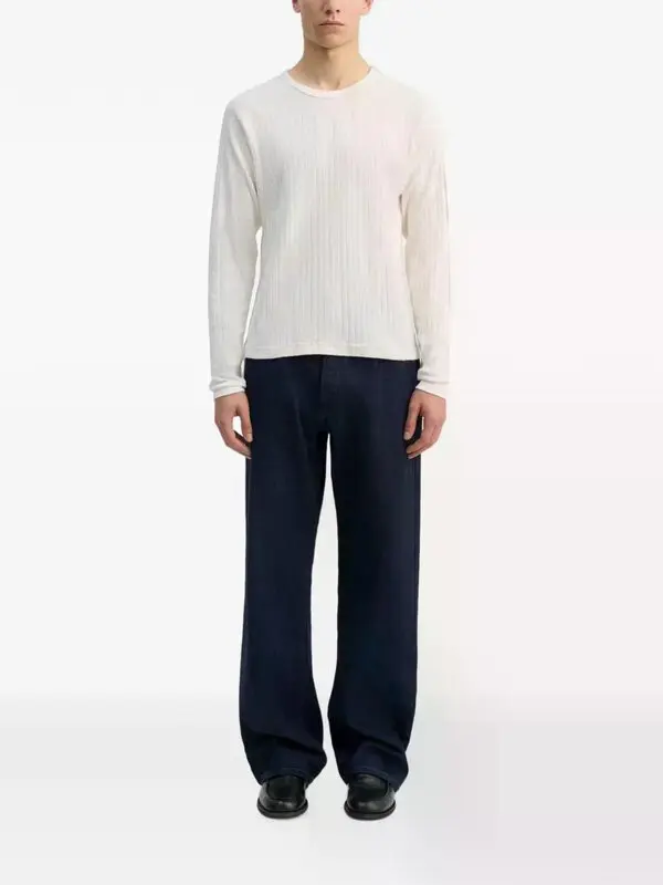 ANOTHER ASPECT Another T-shirt 4.0 Ribbed-knit Raglan-sleeve