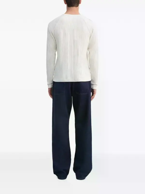 ANOTHER ASPECT Another T-shirt 4.0 Ribbed-knit Raglan-sleeve
