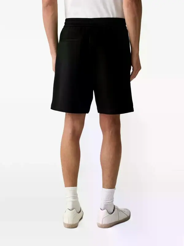 Armani Exchange Logo-embroidered Track Shorts - Black