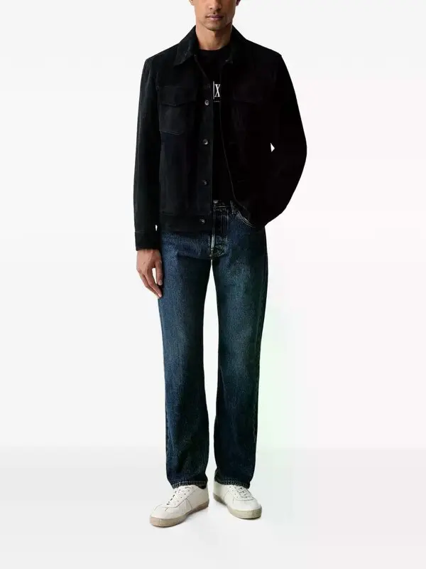 Armani Exchange Logo-embroidered Long-sleeve T-shirt