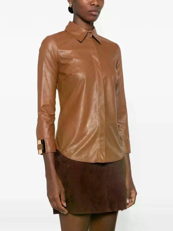 Elisabetta Franchi Logo-plaque Long-sleeve Shirt