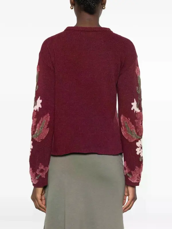 I BLUES Floral-intarsia Sweater