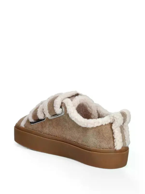 Inuikii Shearling-trim Touch-strap Sneakers