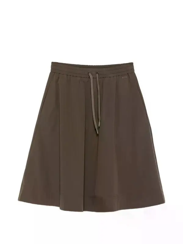 Herno Drawstring A-line Midi Skirt
