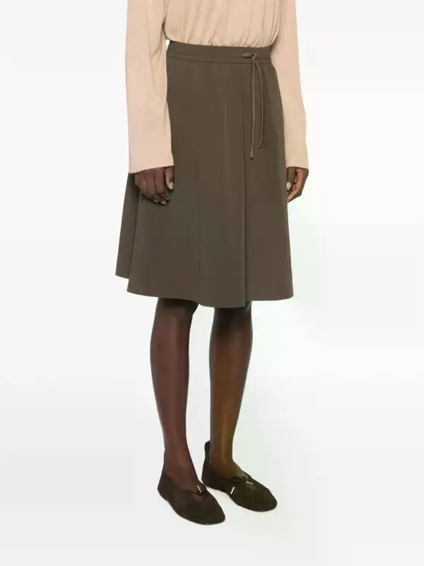 Herno Drawstring A-line Midi Skirt
