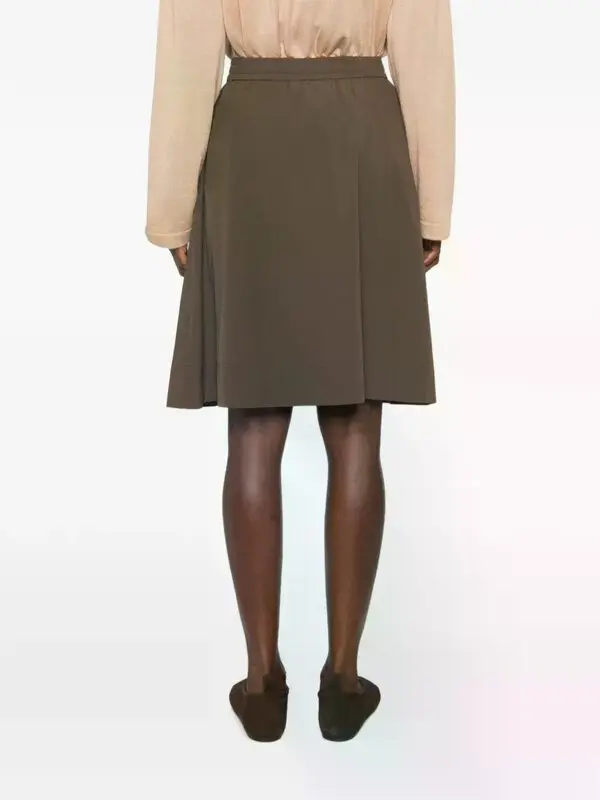 Herno Drawstring A-line Midi Skirt