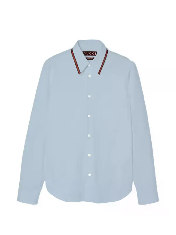 Gucci Oxford Cotton Shirt With Web
