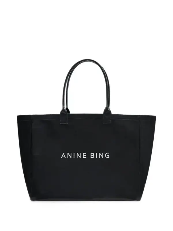 ANINE BING Leo Coated Canvas Tote