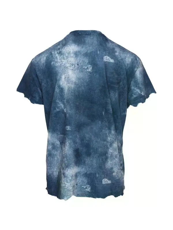 We11Done Trompe L'oeil Distressed Graphic-print T-shirt