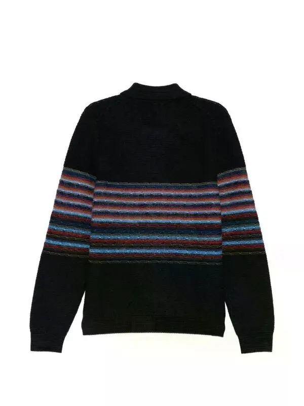 Paul Smith Graphic-print Zip-up Cardigan