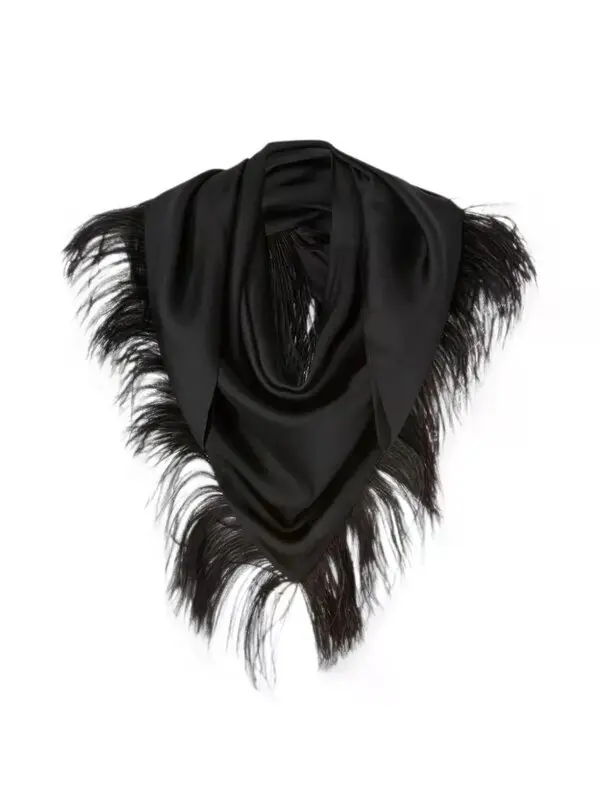RETORI Feather-trim Scarf