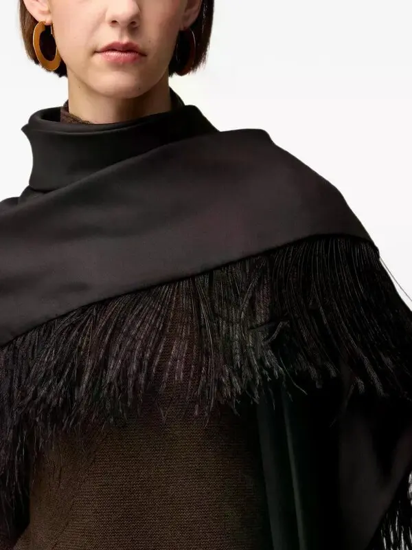 RETORI Feather-trim Scarf