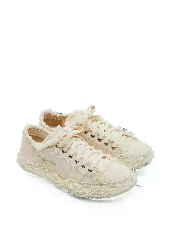 Dior D-blaze Frayed Sneakers