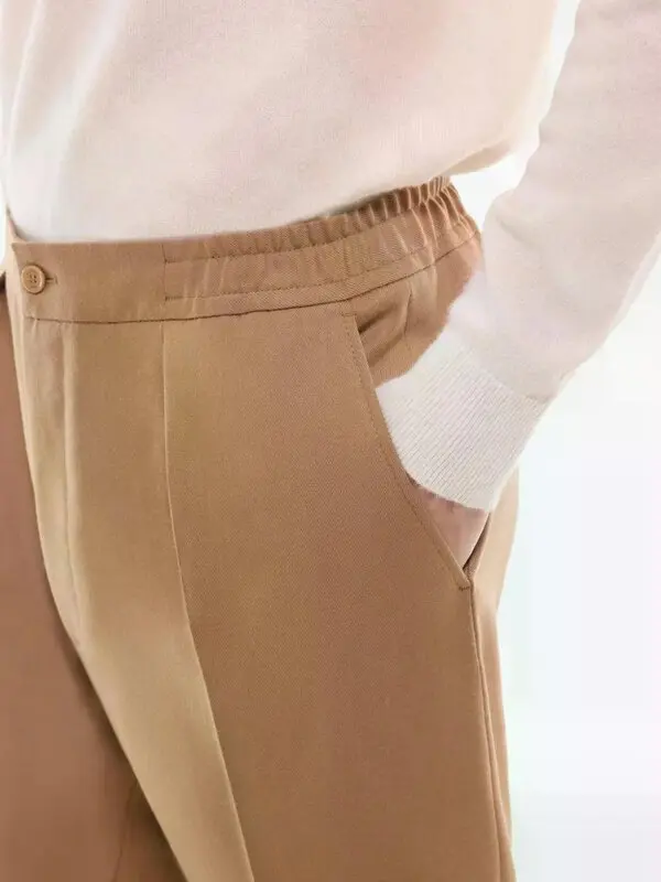 FURSAC Pleated Straight-leg Trousers