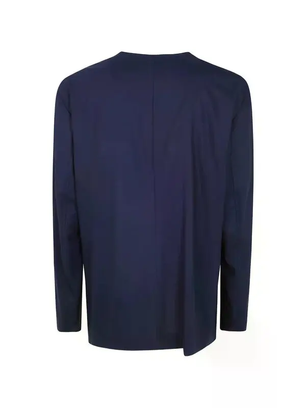 Emporio Armani Double-breasted Collarless Blazer