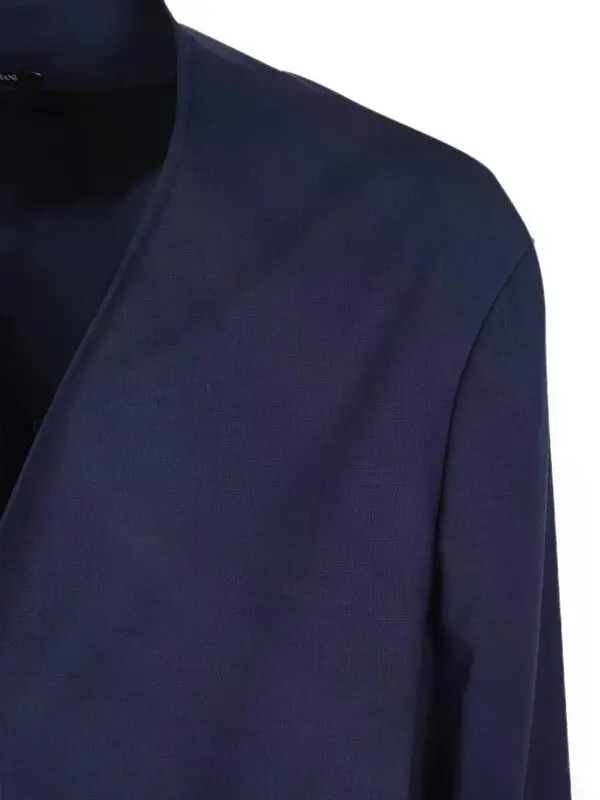 Emporio Armani Double-breasted Collarless Blazer