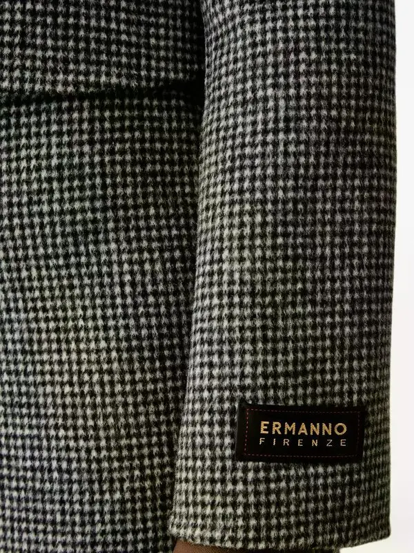 ERMANNO FIRENZE Houndstooth-pattern Cropped Jacket