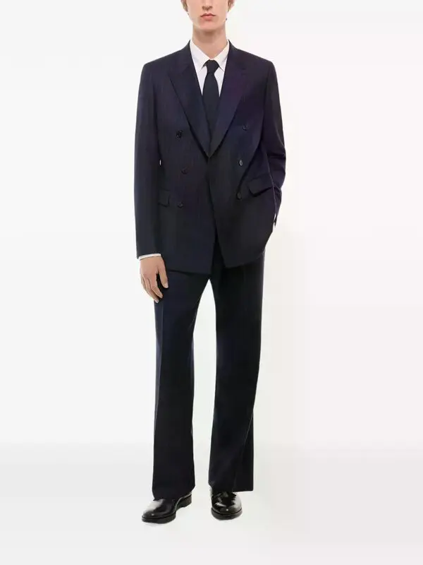 FURSAC Pinstriped Double-breasted Blazer