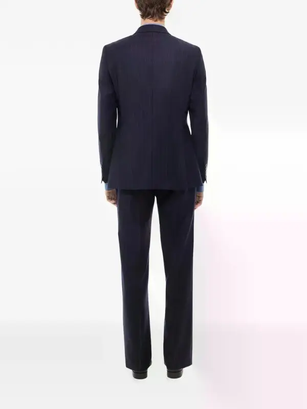 FURSAC Pinstriped Double-breasted Blazer