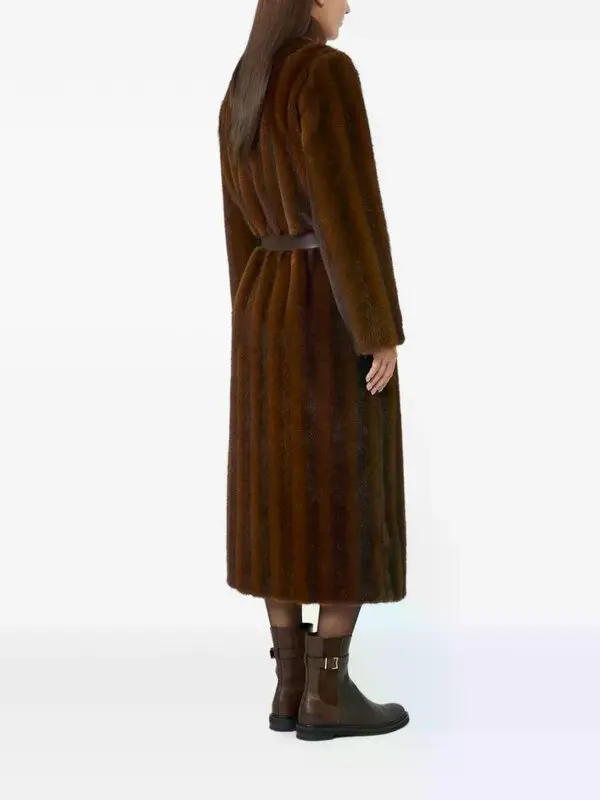 Max Mara Fluffy-textured Long Coat