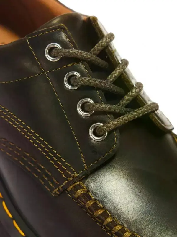 Dr. Martens Lowell Whipstitch-detail Moc Toe Shoes - Brown