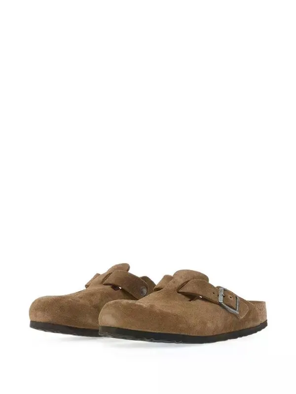 BIRKENSTOCK Boston Suede Leather Mules