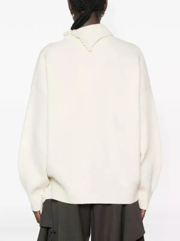 RÓHE Long-sleeve Fringed Sweater