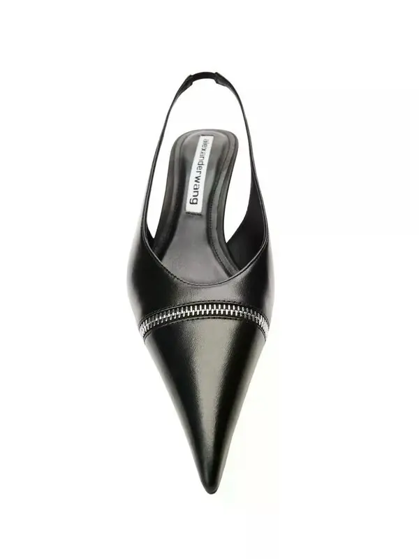 Alexander Wang Slashed Zip Slingback Pumps