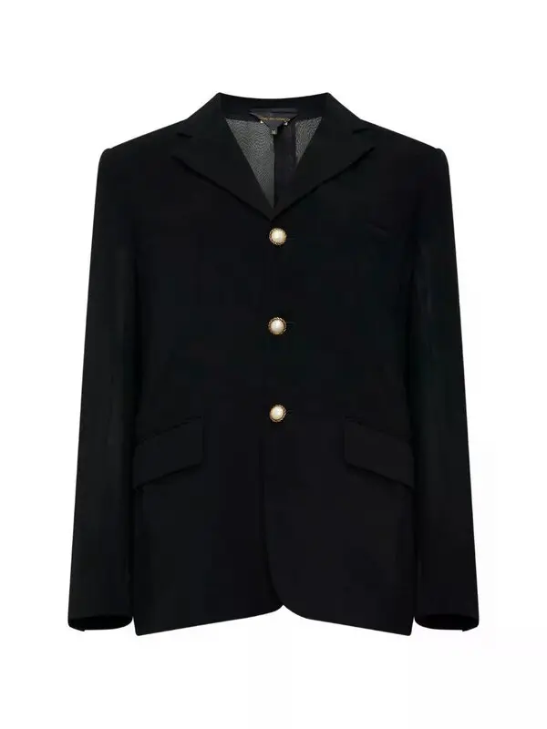 Comme Des Garçons Faux-pearl Notch-lapel Jacket