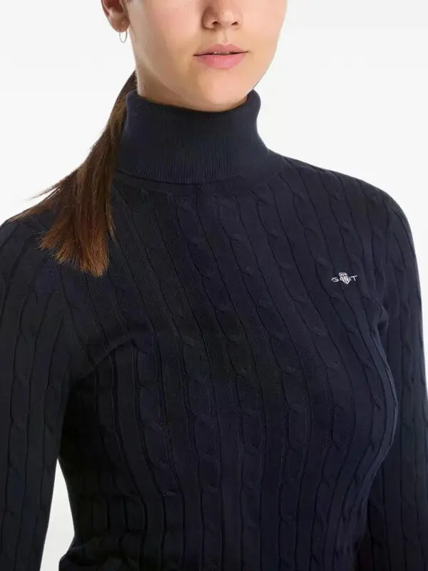 Gant Cable-knit Roll-neck Sweater