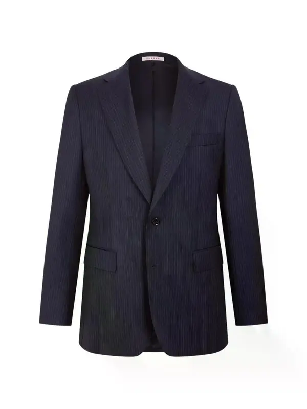 FURSAC Striped Wool Suit Jacket