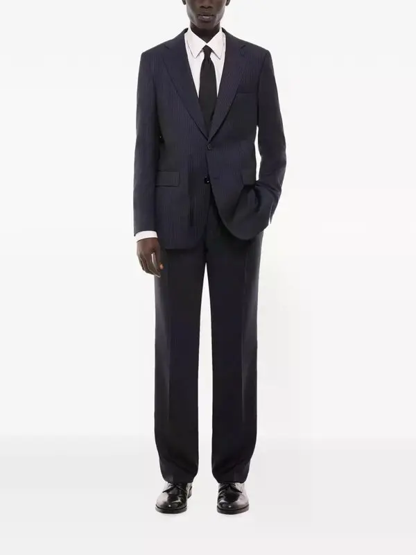 FURSAC Striped Wool Suit Jacket