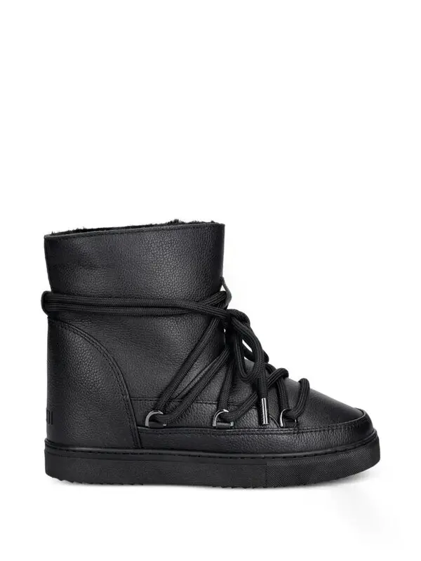 Inuikii Leather Lace-up Boots - Black