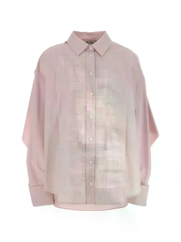 Attico Checked Cotton Poplin Shirt