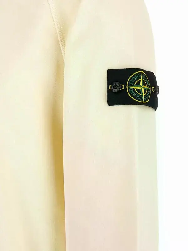 Stone Island Organic Cotton Fleece Sweatshirt - Neutrals