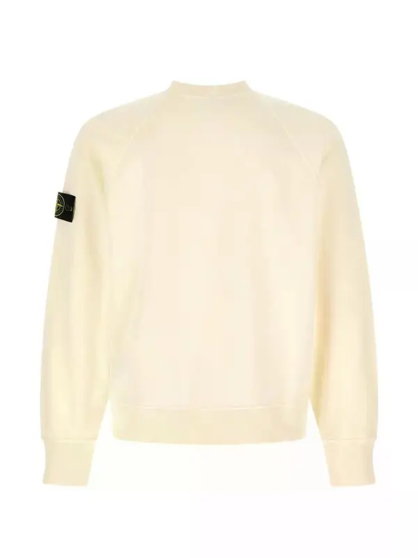 Stone Island Organic Cotton Fleece Sweatshirt - Neutrals