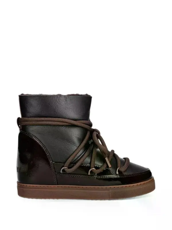 Inuikii Patent-leather Lace-up Boots