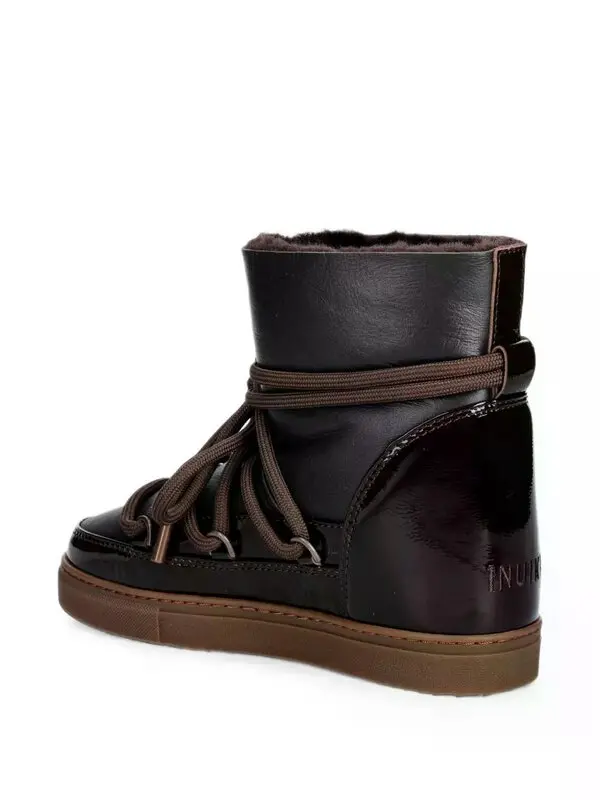 Inuikii Patent-leather Lace-up Boots