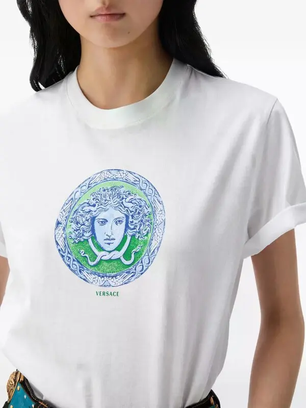 Versace Printed Cotton-jersey T-shirt