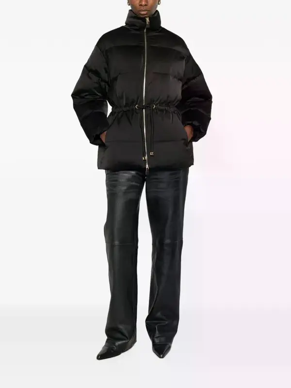 Elisabetta Franchi Drawstring Puffer Jacket