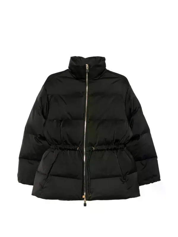 Elisabetta Franchi Drawstring Puffer Jacket - Black