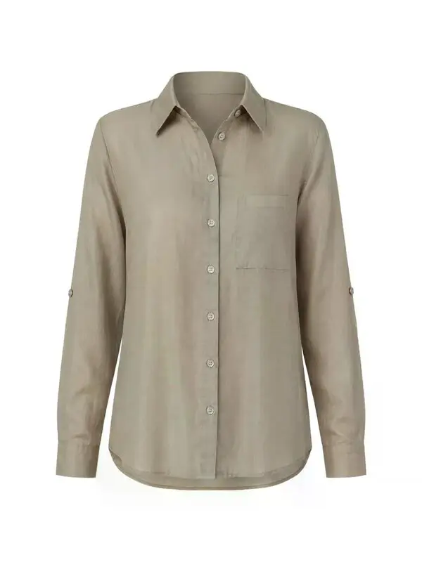 LARA Button-down Roll-sleeve Shirt