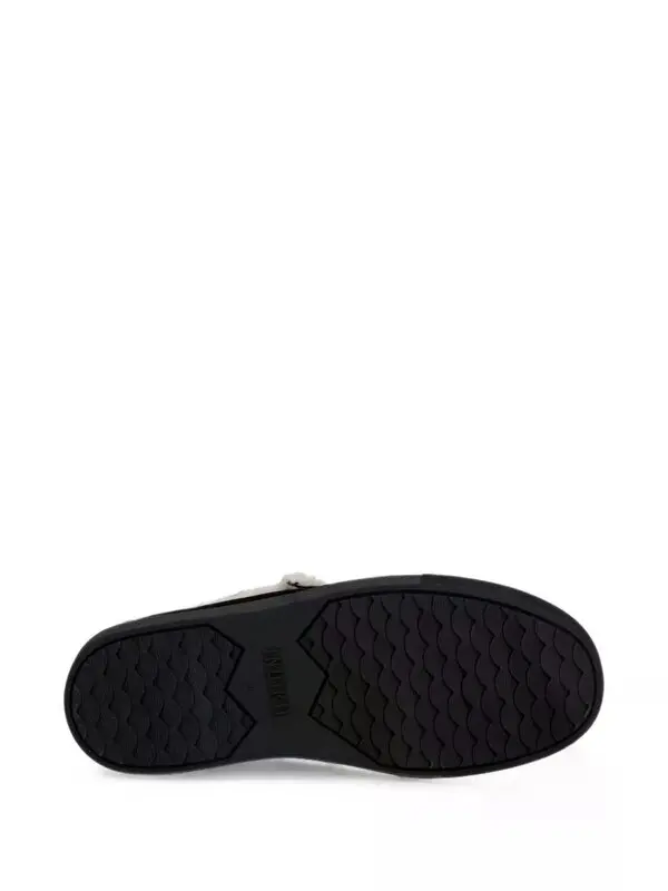 Inuikii Shearling-trim Cow-print Loafers