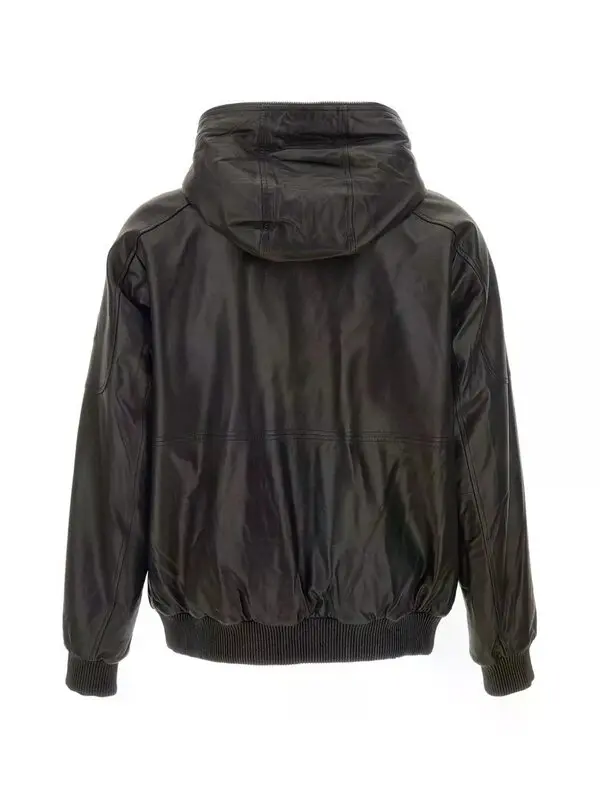 Moose Knuckles Neo Leather Hooded Jacket