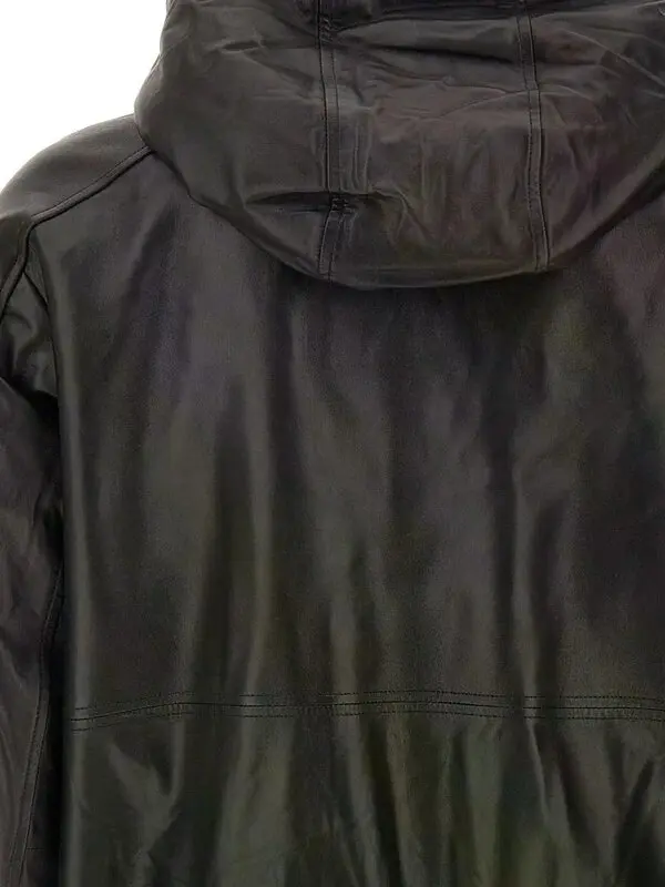 Moose Knuckles Neo Leather Hooded Jacket