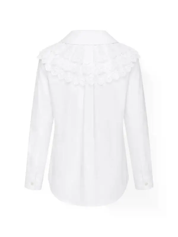 Comme Des Garçons Lace-collar Peter Pan Shirt