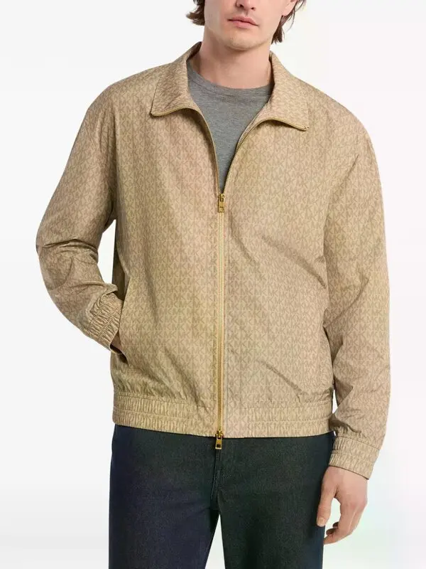 Michael Kors Signature Logo Windbreaker Jacket